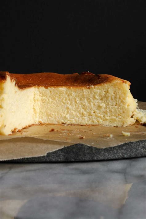 Loaf Pan Basque Cheesecake Elle And Pear