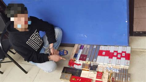 【平安建设】组团盗窃烟酒店 人赃俱获被“团灭”嫌疑人香烟邹强