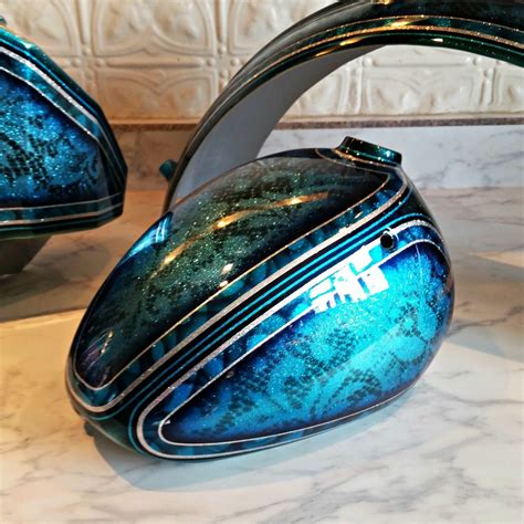 Custom Painted Kawasaki Bobber Custom Paint Motorcycle Motorcycle