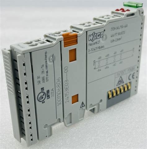 Wago 750 460 4 Channel Analog Input Module Novus Ferro Pte Ltd
