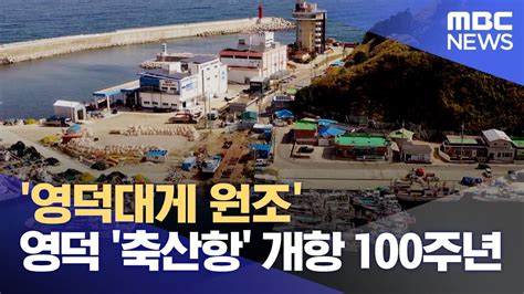 영덕대게 원조 영덕 축산항 개항 100년 20240425뉴스데스크포항mbc Youtube