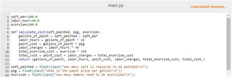 solved main py load default templat sqft per 200 0