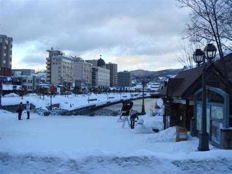 冬天的小樽運河