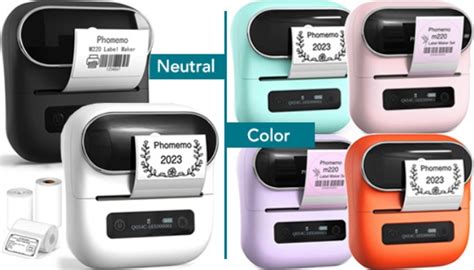 Deluxe Portable Thermal Label Printer Kit Refurbished Pulsetv