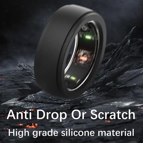 Oura Ring Gen3 Anti Scratch Silikonfodral Storlek 10 11 12 13 Svart