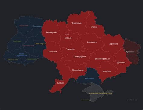Карта украины 2022 по областям