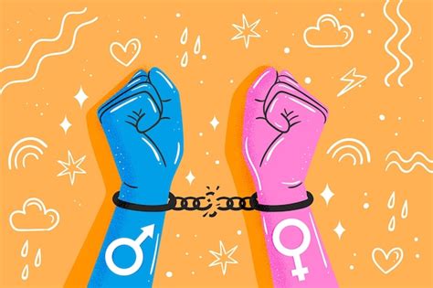 Break Gender Norms Concept Free Vector