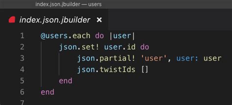 Ruby Jbuilder