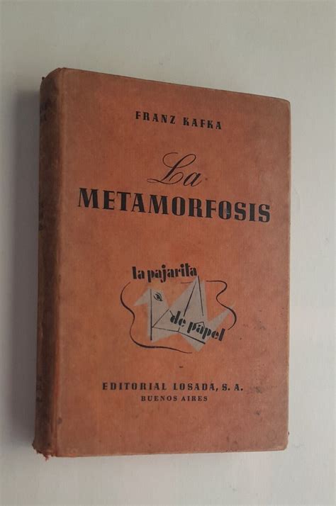 La Metamorfosis By Franz Kafka Muy Bien Encuadernación De Tapa Dura