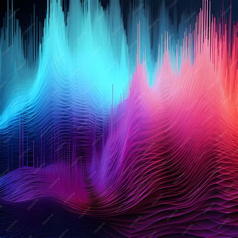 Premium Photo Abstract Background Of Spectrogram With Purple And