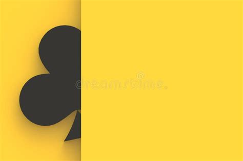 Playing Card Symbol Behind The Wall Stock Illustration Illustration