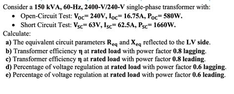 Solved Calculate A ﻿the Equivalent Circuit Parameters Req