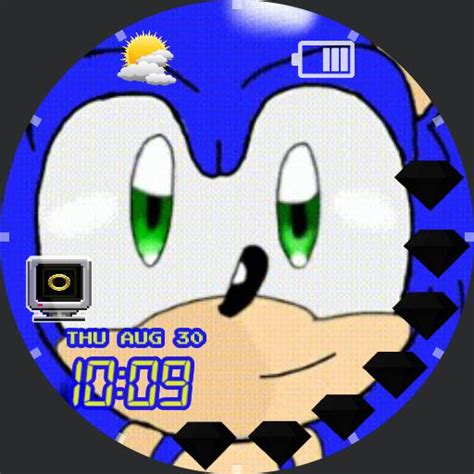 Sonic The Hedgehog Face • Watchmaker The Worlds Largest Watch Face