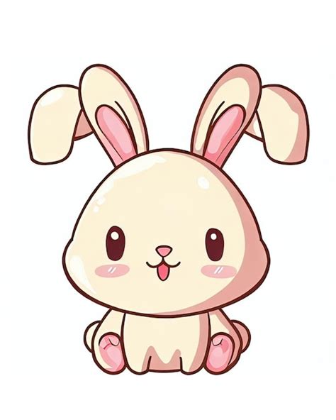 Premium Photo A Cartoon Rabbit With A Big Ears