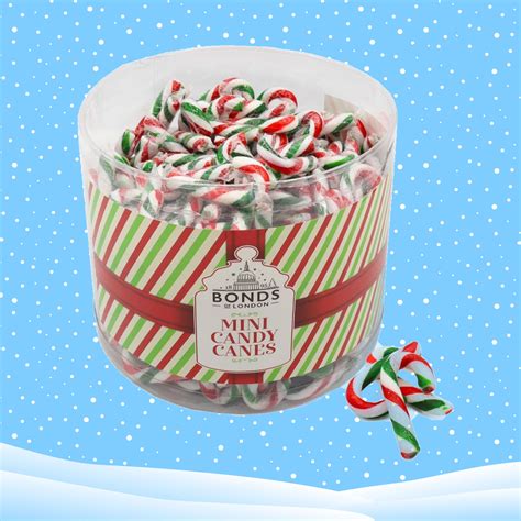 Posted Sweets Bonds Mini Christmas Candy Canes Bulk Box 250 Pieces