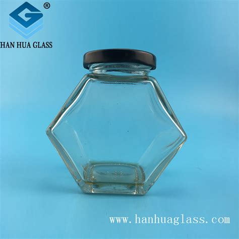Wholesale 180ml Six Sided Glass Honey Jam Jar Manufacturer And Supplier