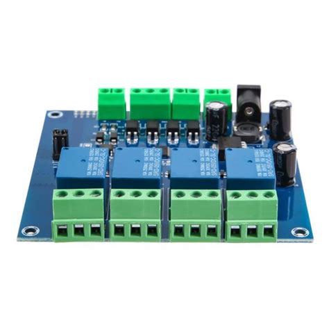 modbus rtu 4 way relay module 7 24v relay module switch rs485 ttl input and output with anti