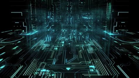 premium ai image technology background cpu circuit 3d visualization