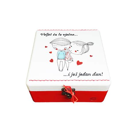 Poklon za zaruke vjenčanje Valentinovo Kutija uspomena Š16581