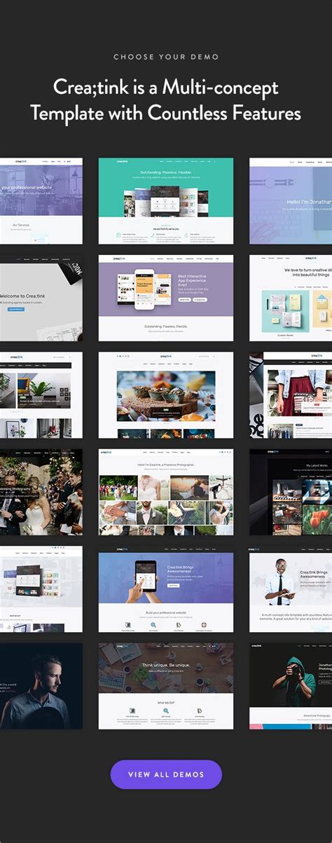 Crea Tink Multi Concept Html5 Template Wordpress Theme Responsive