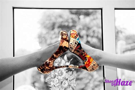 Custom Made Womens High Heels Album Cover Shoes Rock Band Design