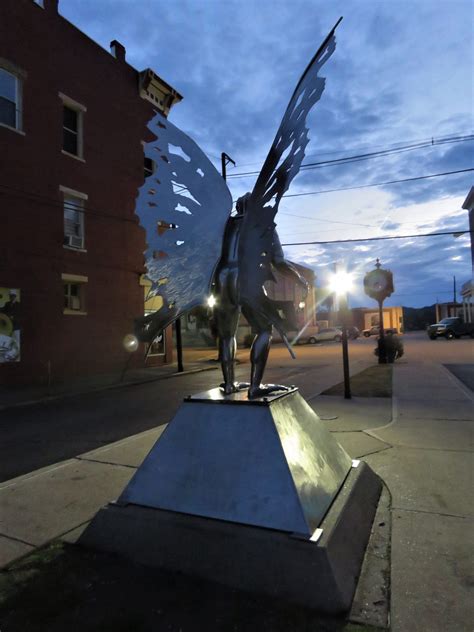 Mothman Statue Point Pleasant West Virginia Atlas Obscura