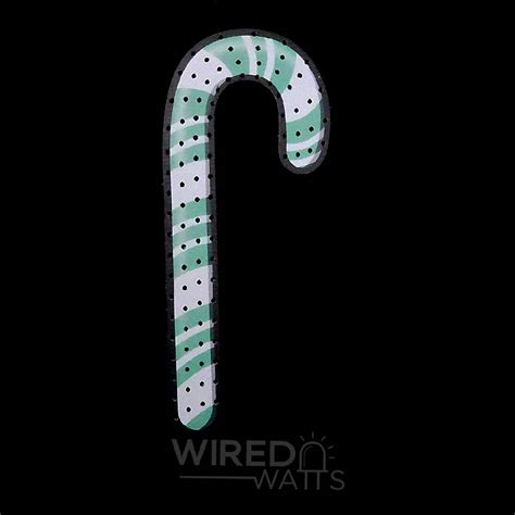 Mint Candy Cane With Right Hook Wired
