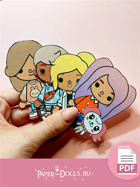 Toca Boca Paper Dolls With Clothes
