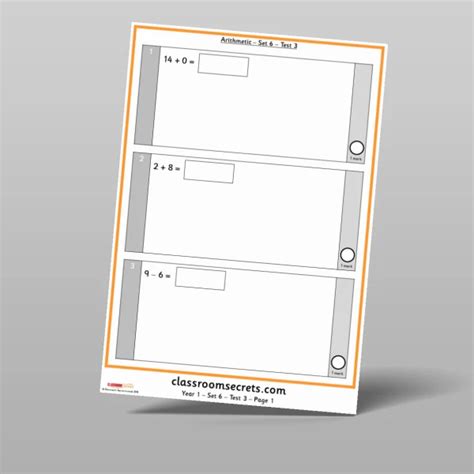 Year 1 Summer 2 Arithmetic Test Resource Classroom Secrets
