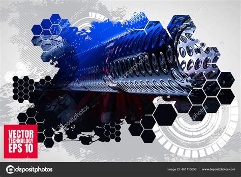 Vector Science Technology Concept Communication Network Stock Vector By