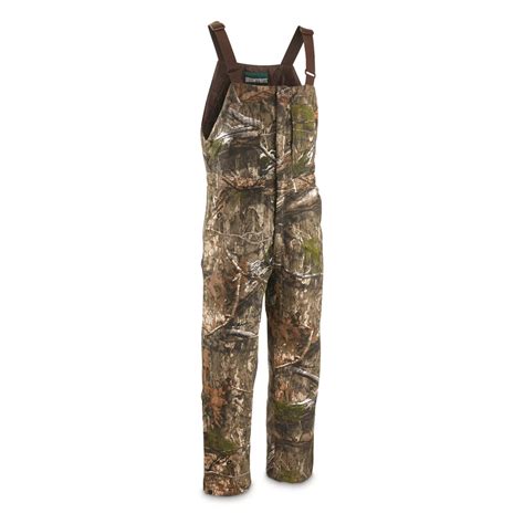 Huntrite Mens Camo Insulated Hunting Bibs Mossy Oak Dna Xl