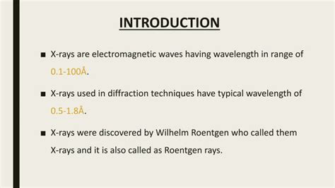 X Ray Diffraction Basic Principle Instruments Braggs Law