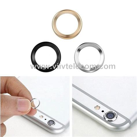 Silver Rear Camera Lens Cover Ring Flash Diffuser Replacement For