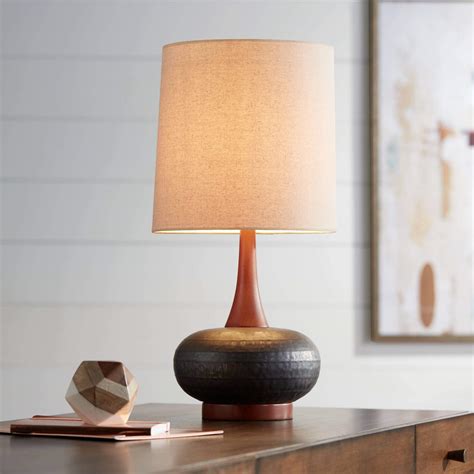 360 Lighting Andi Mid Century Modern Table Lamp 245 High Hammered
