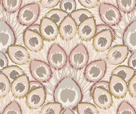 Abstract Peacock Neutrals Wallpaper Buy Online Happywall