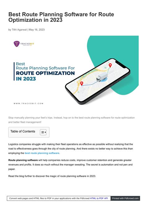 Ppt Best Route Planning Software For Route Optimization In 2023