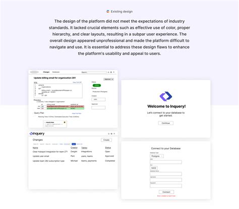 sql database platform redesign on behance