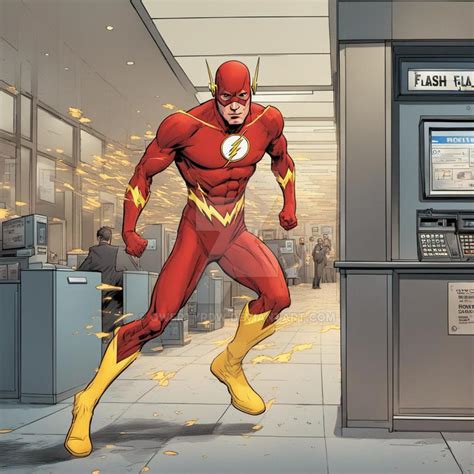 The Flash Robs a Bank by qwertyrdw on DeviantArt