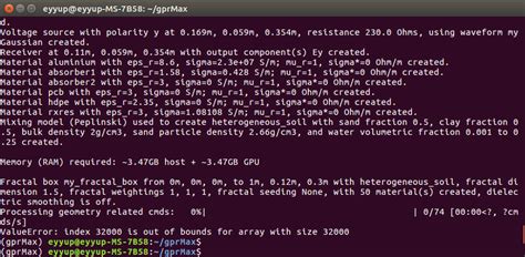 Addgrass Command Gives Valueerror With Gpu · Issue 234 · Gprmax