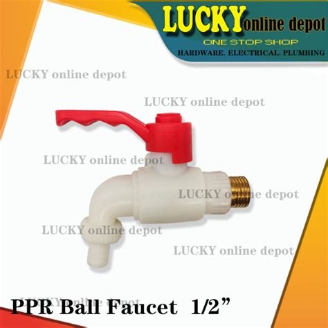 Ppr Ball Faucet With Hose Bibb 1 2 Lazada Ph