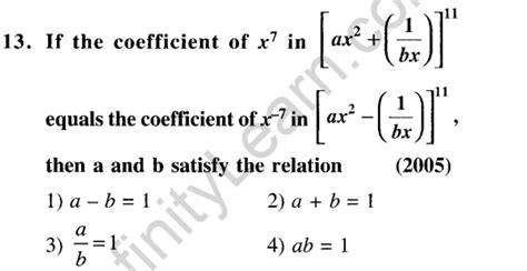 JEE Main Mathematics Binomial Theorem And Mathematical Induction Previous Year Papers Questions