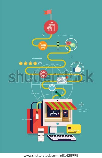 Flat Design Vector Concept On Customers Stock Vector Royalty Free