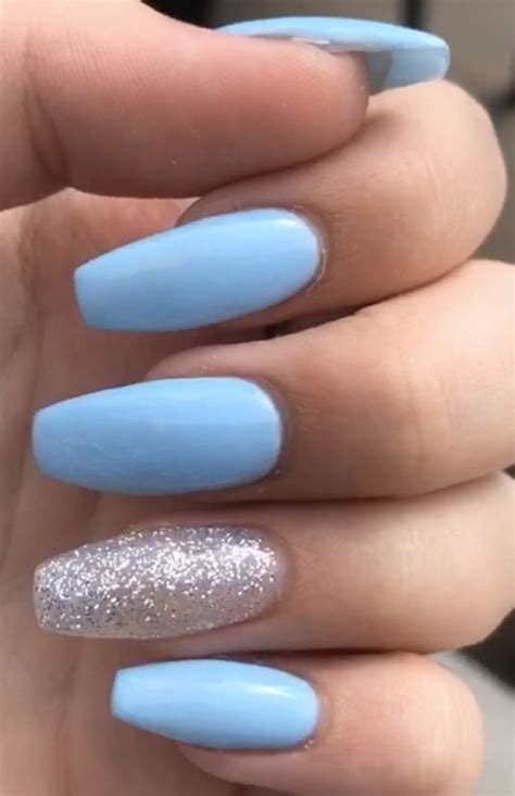 Pastel Blue Matte Nails At Mason Duckworth Blog