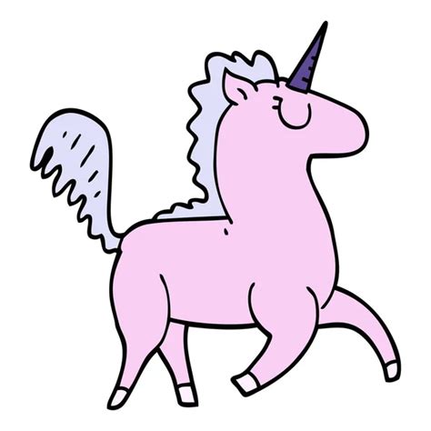 Vector Illustration Cartoon Unicorn Stock Vector By ©lineartestpilot