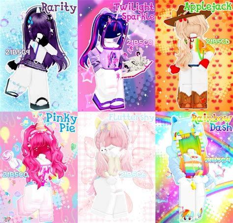 Mane Six Roblox Matching Avatars Roblox Funny Roblox Creator