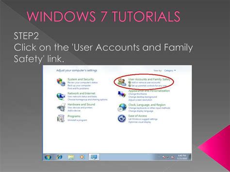 ppt windows 7 tutorials powerpoint presentation free download id