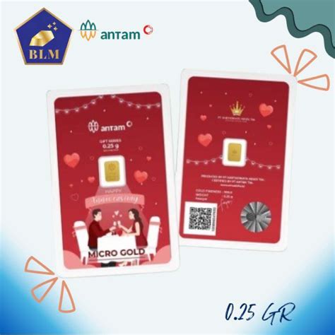 Jual Happy Anniversary Merah Lm Micro Gold Antam Hartadinata Logam