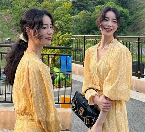 패션엔 임지연 ‘연진 벗은 하늘하늘 미모 옆태까지 예술 화사한 벌룬 원피스룩