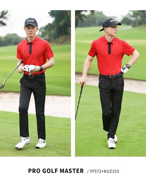 Pgm Yf572 Custom Golf Clothing Men Moisture Wicking Golf Polo Shirt