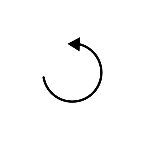 Premium Vector Black Circle Arrow Icons Loop Cursor Vector